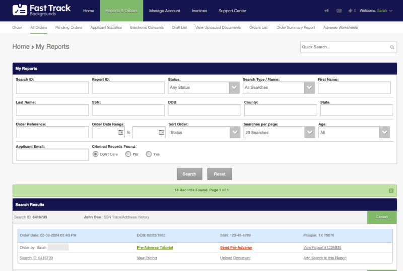 Take a Tour - Fast Track Backgrounds