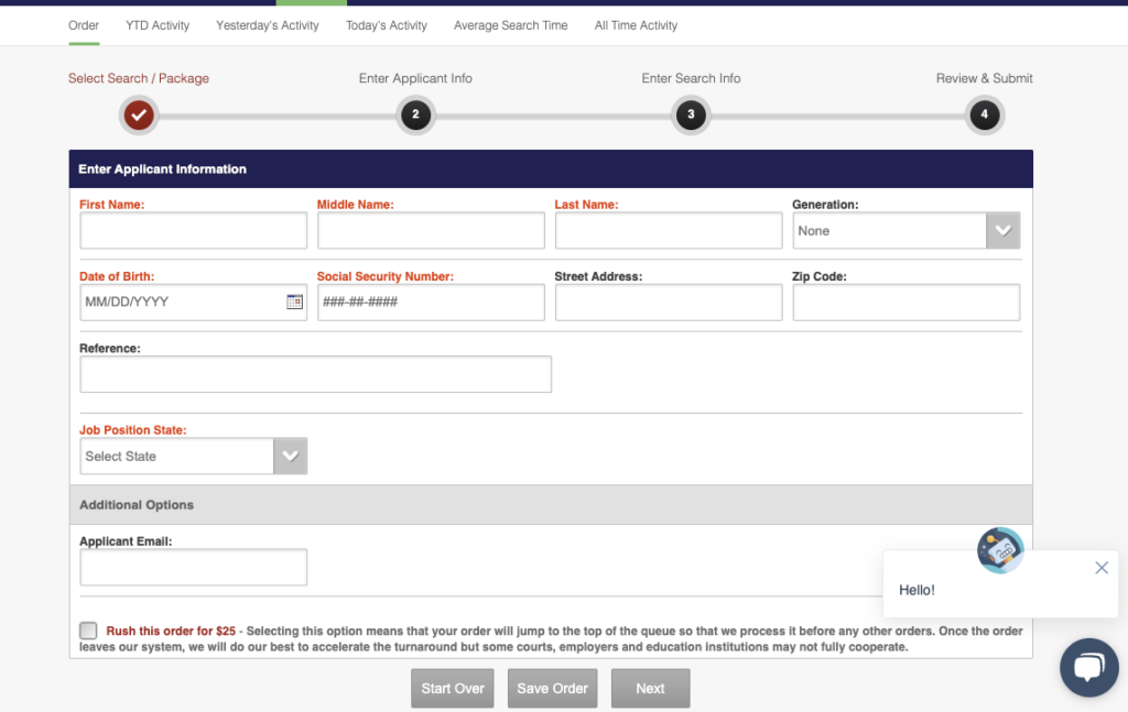 Take a Tour - Fast Track Backgrounds